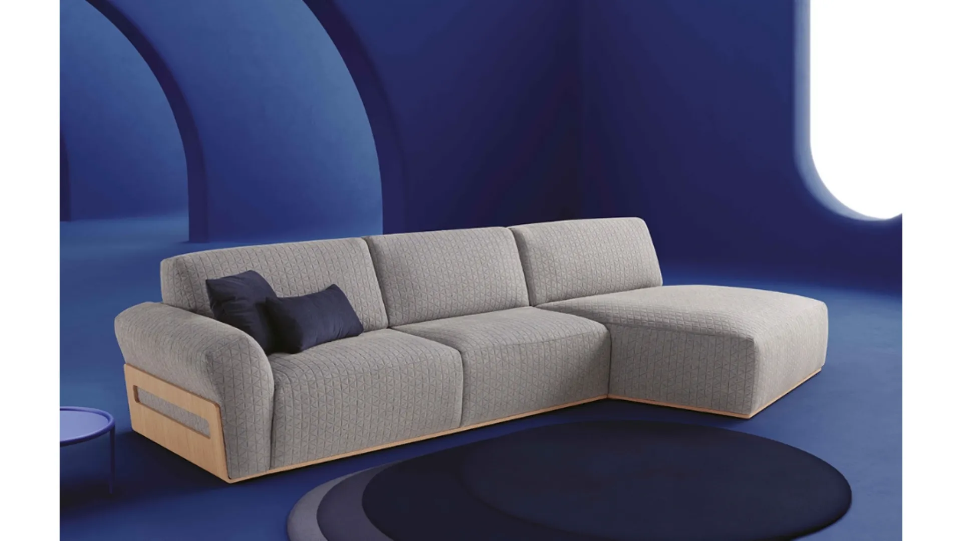 Divano letto con penisola Bubble di Dienne Salotti