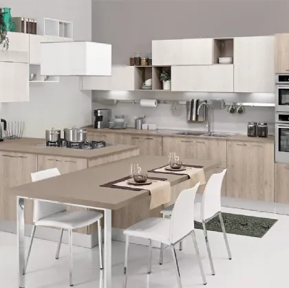 Cucina Moderna ad angolo Unica 02 di Lube