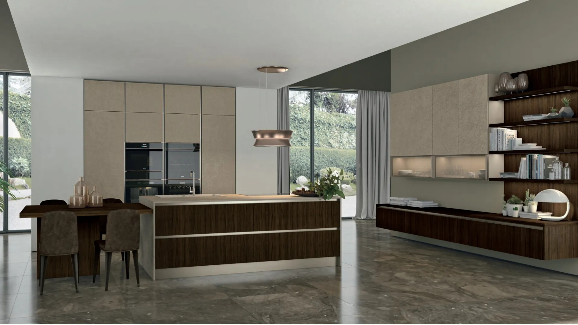 Cucina moderna Clover 01 di Lube